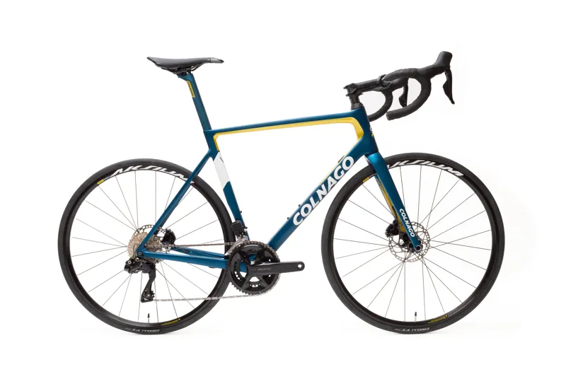 2023 Colnago V3 Disc 105 Di2 56S Blue Gold and White